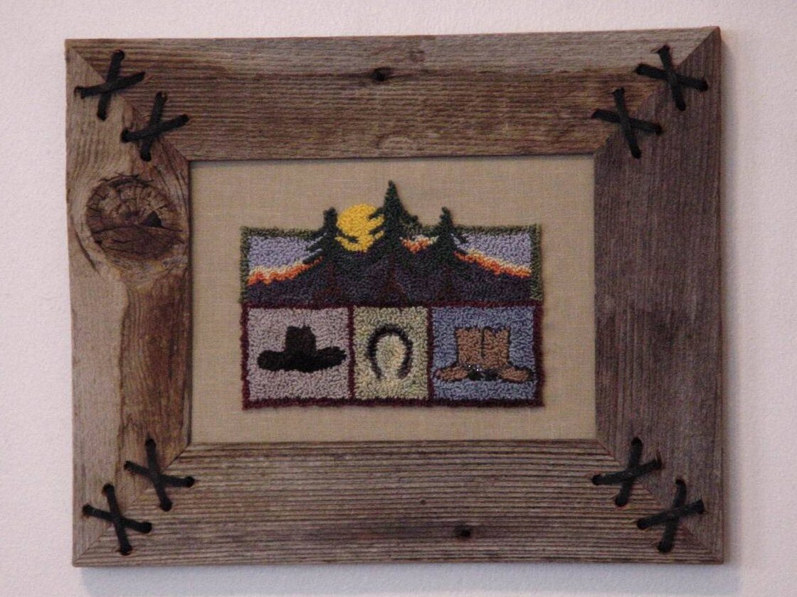 Digital Punch Needle Design, 440 Cowboy Pieces, Punch Needle Art - Etsy