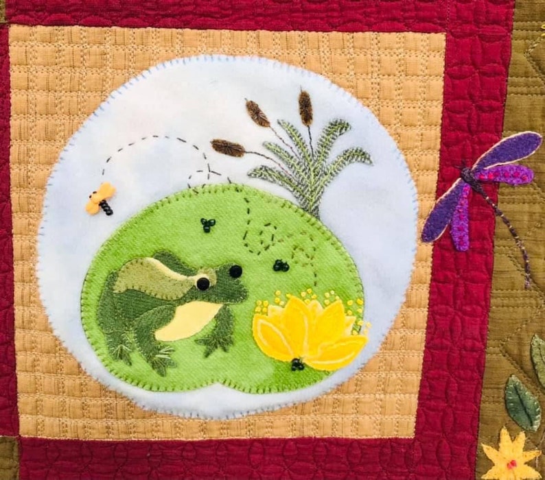 Wild and Wonderful Stitch a Long 1, Down by the Lily Pond, Wool ...
