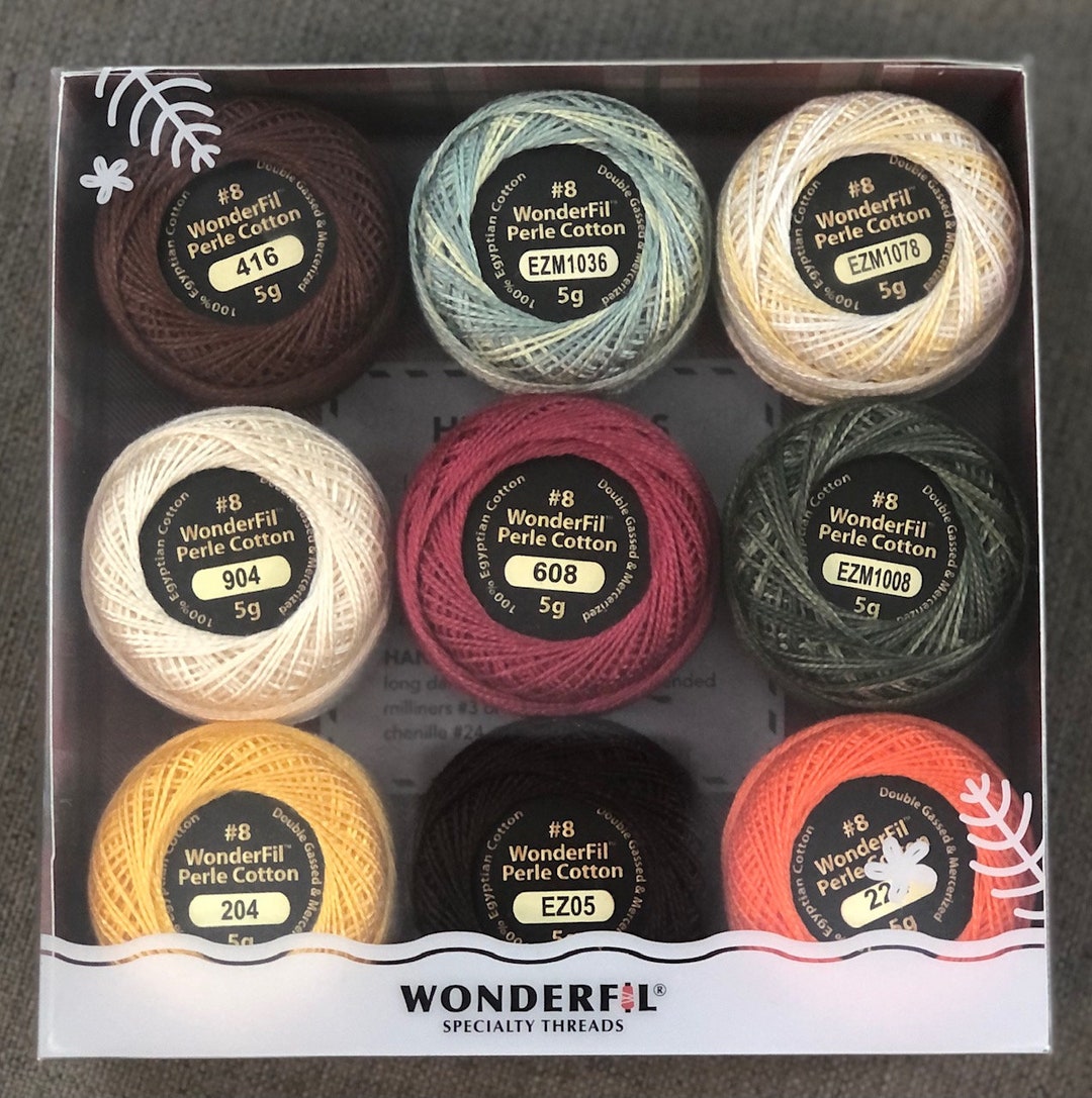 Christmas Cottage Thread Box, Wonderfil Size 8, Perle Cotton, Nine ...