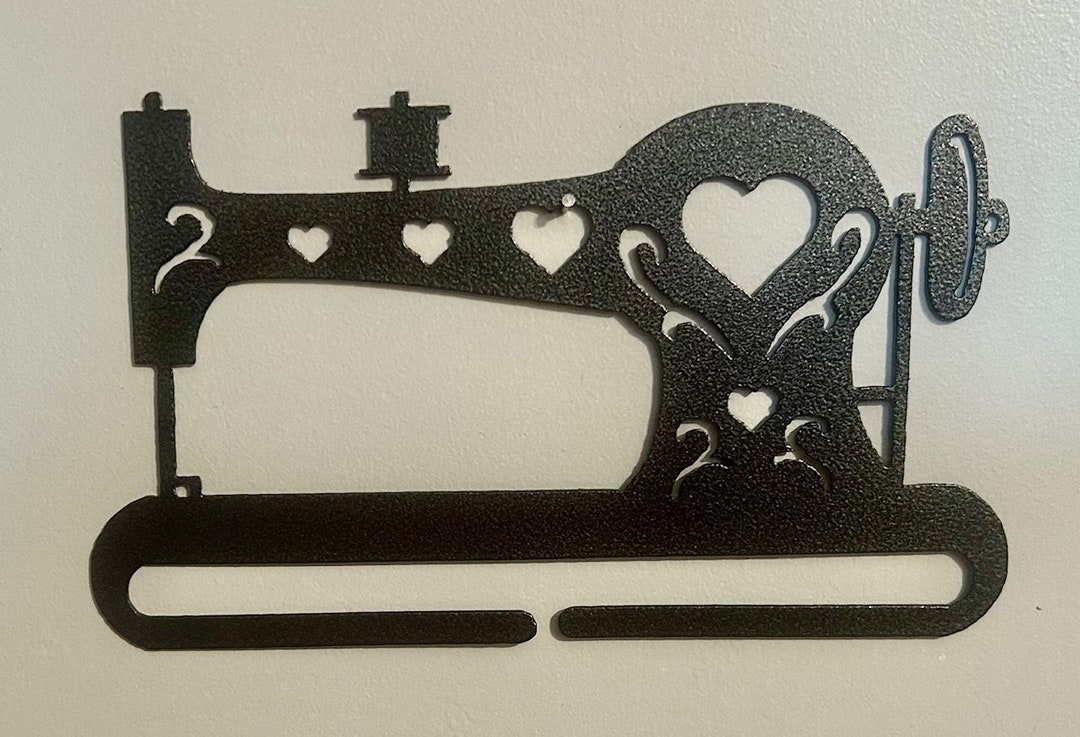 Sewing Machine Six Inch Hanger, Thread Kit for Sewing Studio as Seen in ...