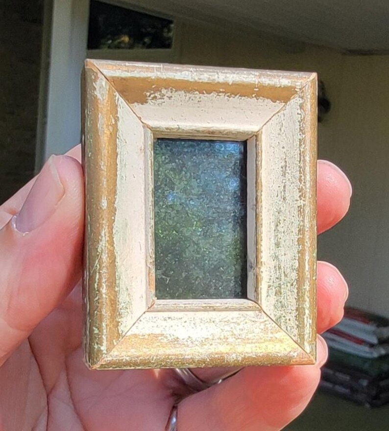 Vintage Dollhouse 1:12 Miniature MCM Mirror Picture Frame; Handmade ...