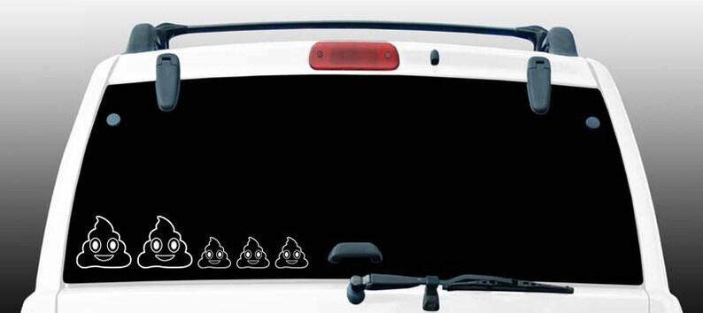 Emoji Poop Family Indoor/outdoor Vinyl Decal Sticker - Etsy