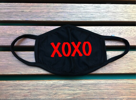 XOXO Mask Sweet Hugs and Kisses Love One Size Adult Mask | Etsy