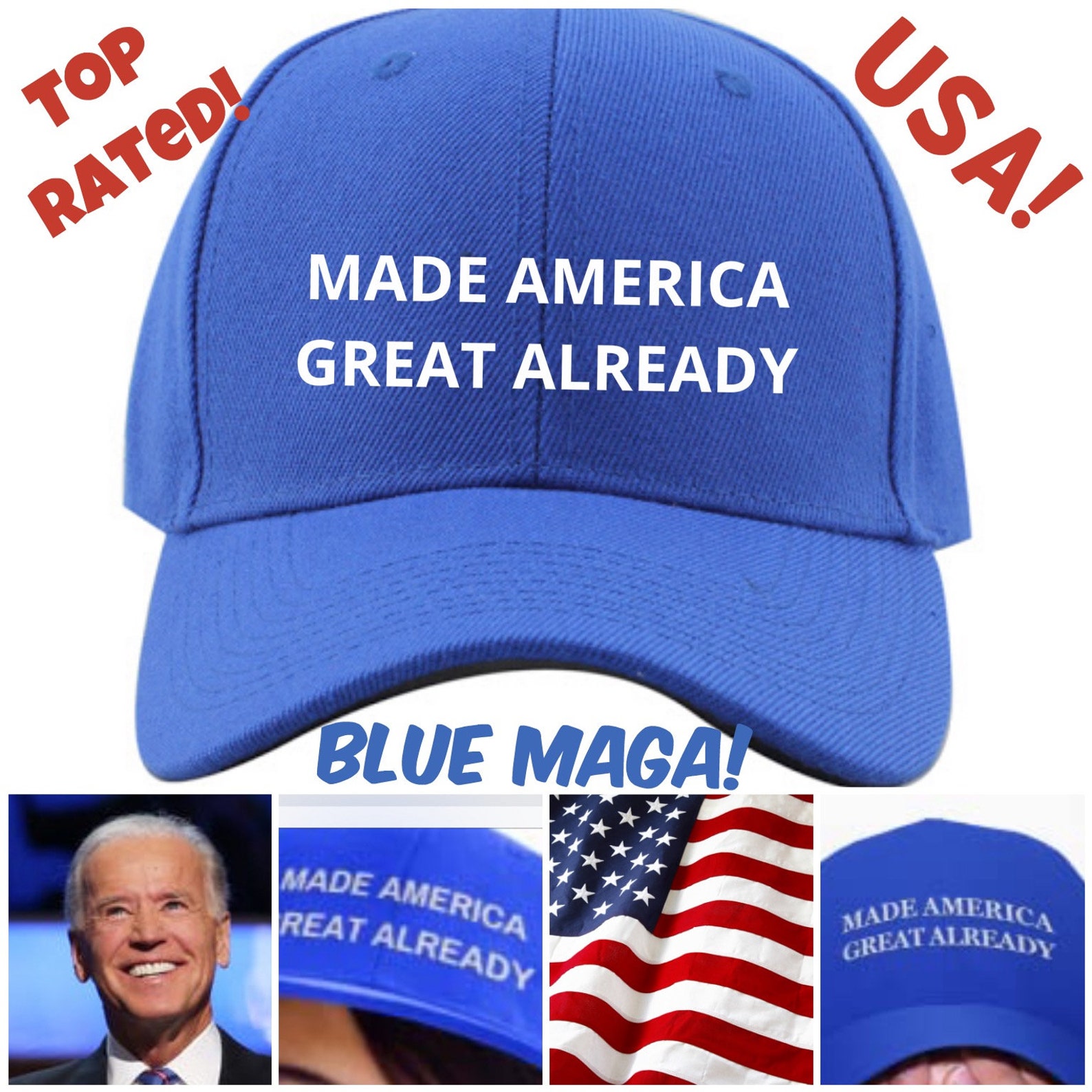 Blue MAGA Made America Great Already Joe Biden Blue MAGA USA | Etsy