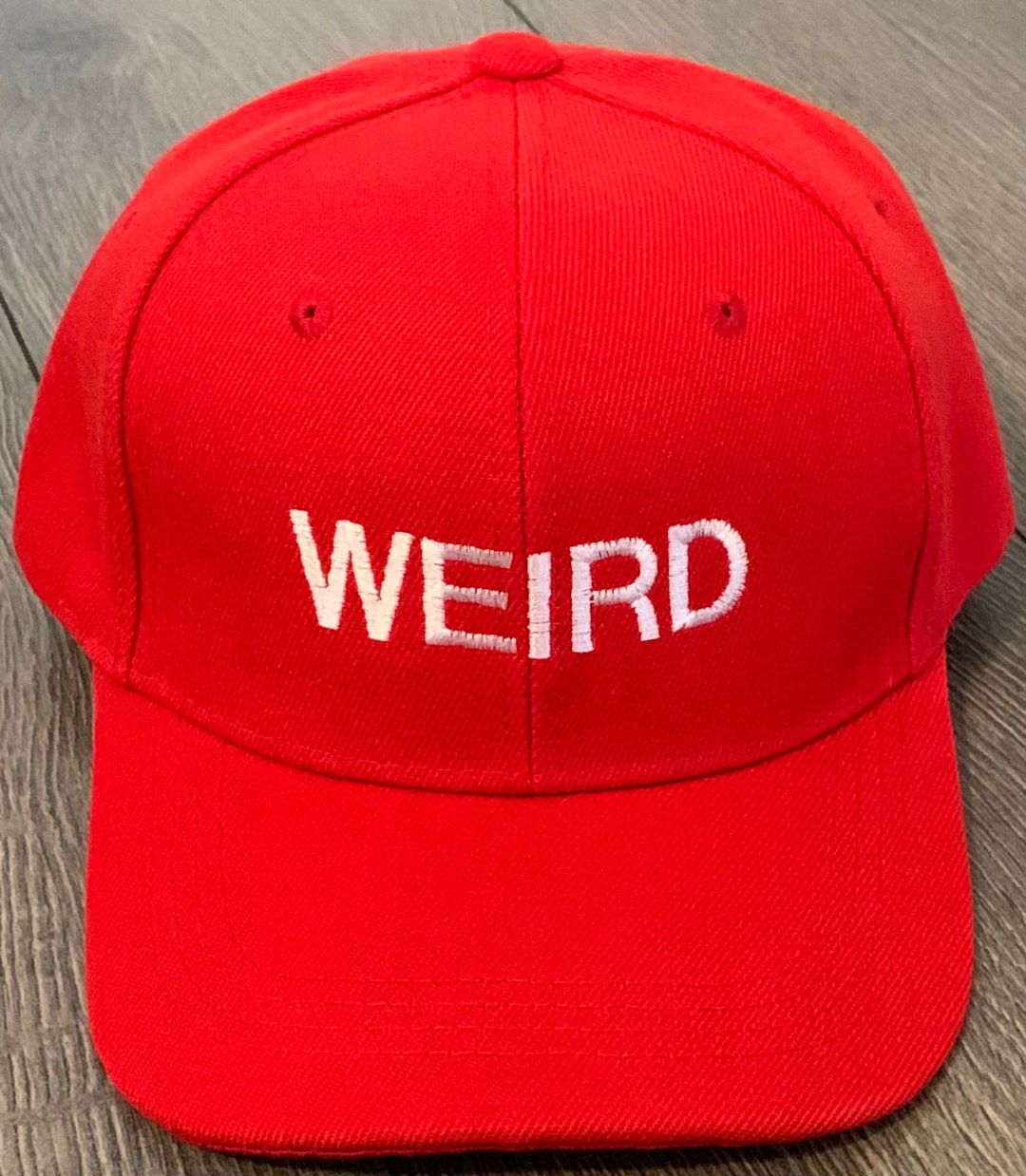 WEIRD Red Hat Donald Trump is Weird Anti MAGA Anti Trump Red Cap - Etsy