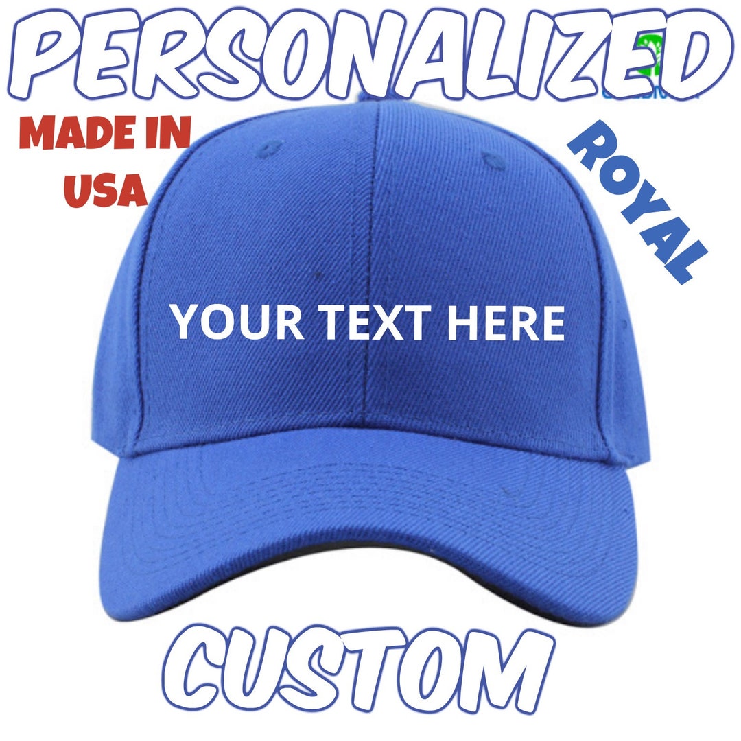 PERSONALIZED Royal Hat CUSTOM Royal Cap CREATE Your Text - Etsy