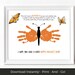 Mothers Day Handprint Printable Kids Art, Butterfly Handprint Crafts ...