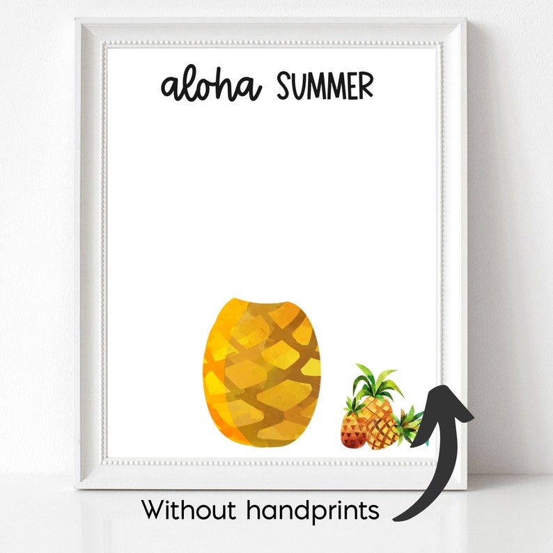 Hello Summer Handprint Art, Handprint Craft, Printable Summer Camp Arts ...