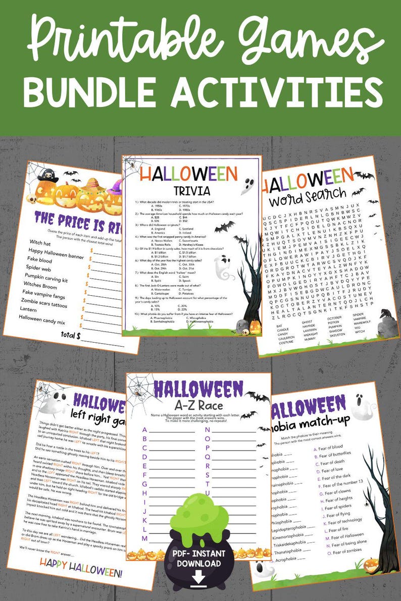 Left Right Game Halloween Printable, Pass the Pumpkin Game Halloween ...