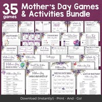 Mothers Day Trivia Game, Printable Mothers Day Quiz, Mothers Day Party ...