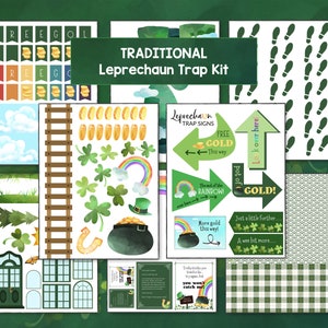 Leprechaun Trap Kit Printable St Patricks Day Activities for - Etsy