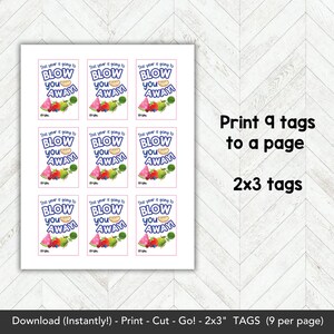 Sucker Blow Pop Treat Gift Tag, Back to School Gift Tag, Meet the ...