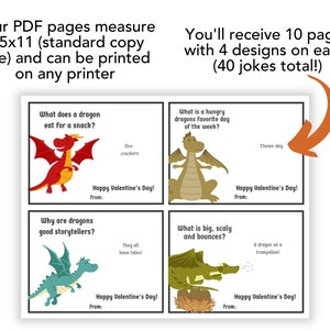 Dragon Valentines Printable Valentines for Boys Valentines - Etsy