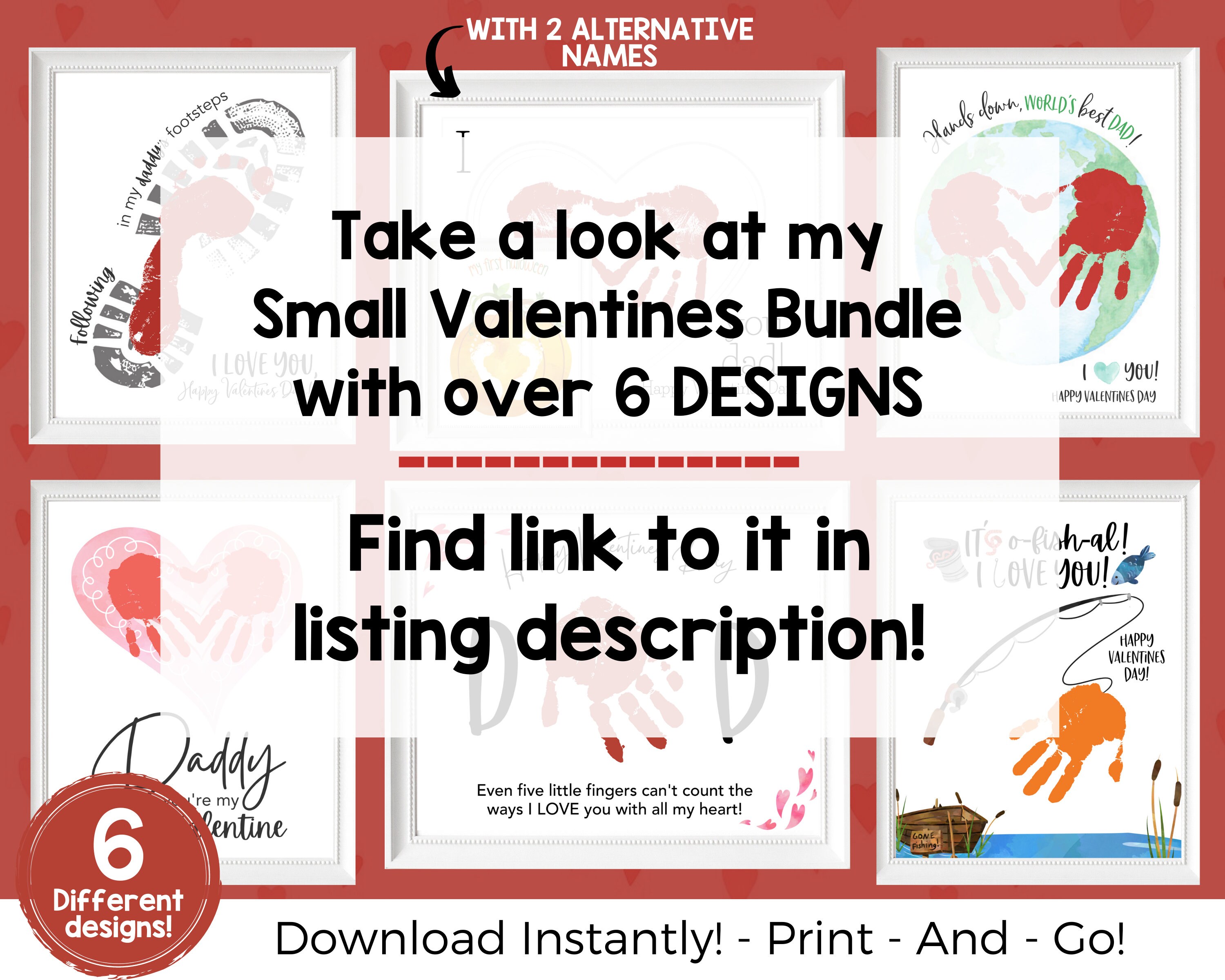 Babys First Valentines Day Printable Valentine Baby Footprint - Etsy