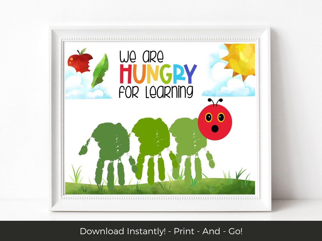 First Day of School Handprint Craft, Back to School First Week ...