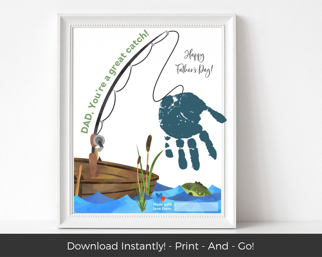Kids Handprint Art, Printable Fathers Day Card From Baby, Look up to ...