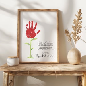 Mothers Day Craft for Kids, Mothers Day Handprint Printable ...