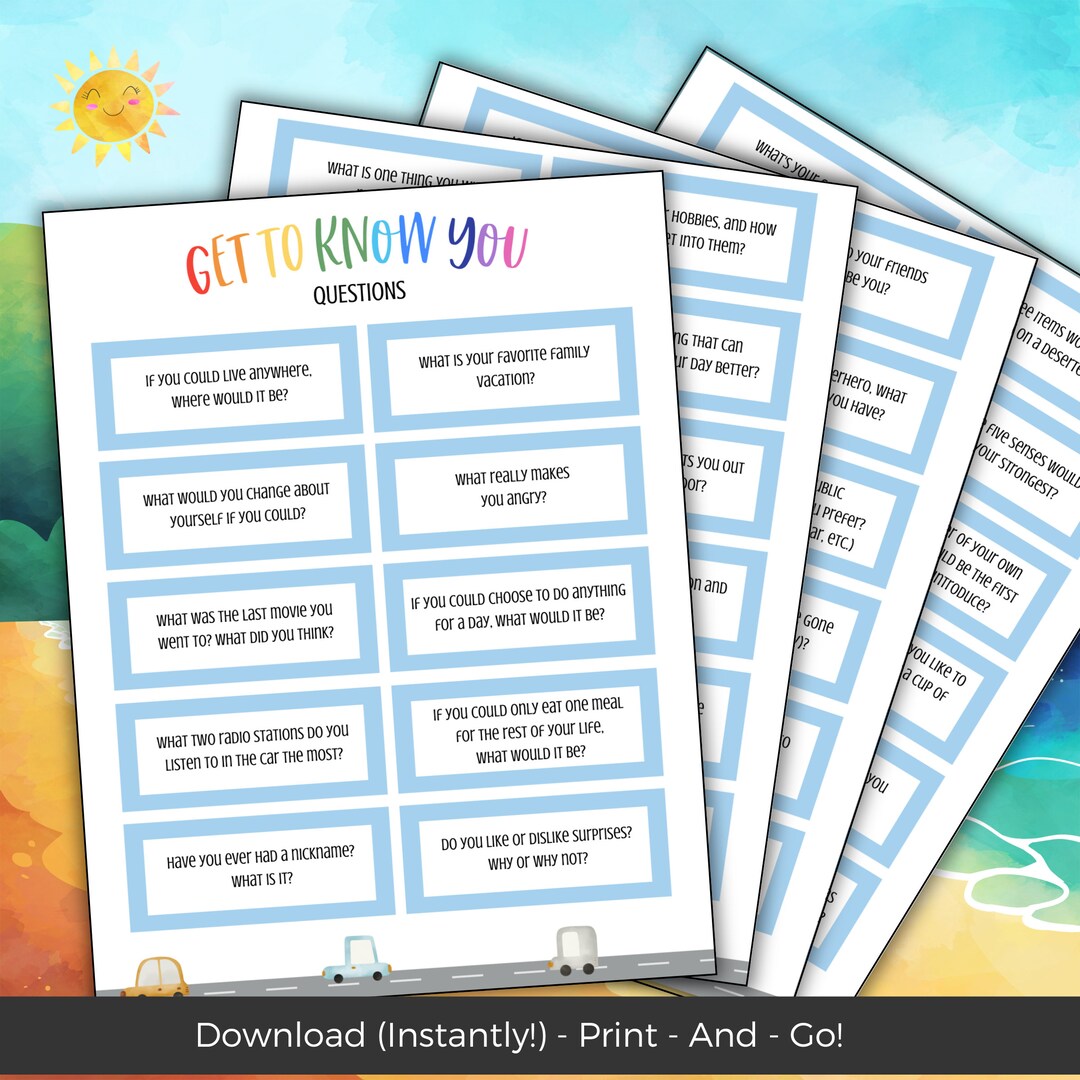 Road Trip Kids Activity, Road Trip Printable Games for Kids, Get to ...
