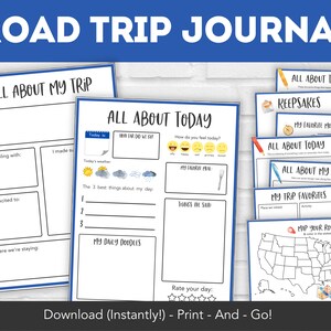 Road Trip Journal Kids Travel Journal Summer Road Trip - Etsy