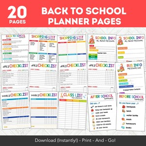 2025-2026 EDITABLE Printable Calendar, Back to School Planner With Kids ...