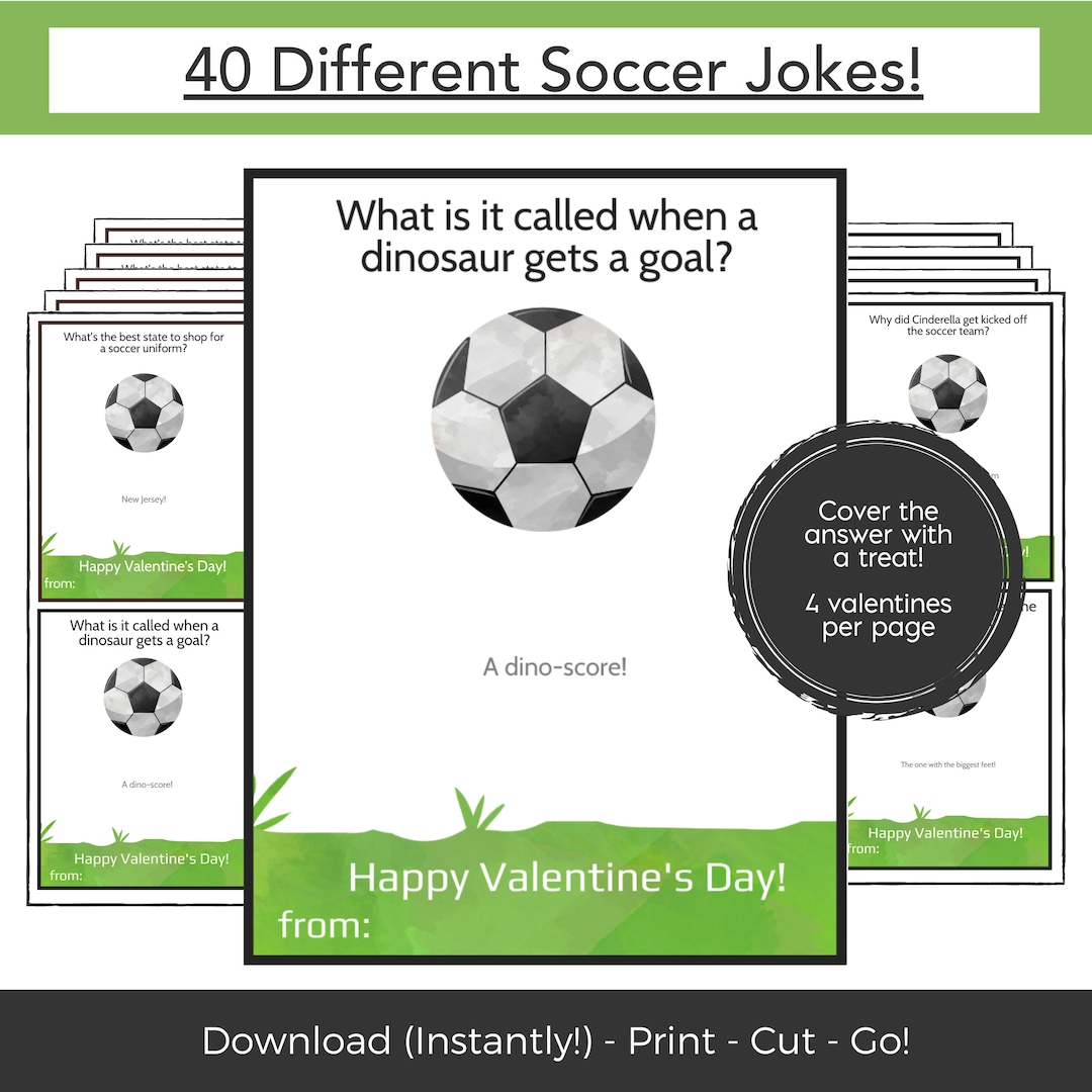 Soccer Printable Valentine Cards for Kids, Kids Valentines Cards ...