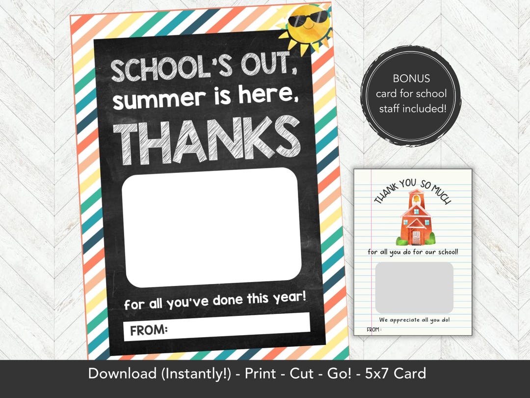 Teacher Gift Card Holder, End of Year Teacher Gifts Idea, High School ...