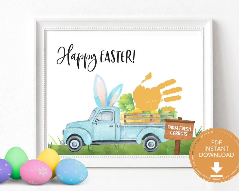 Printable Easter Handprint Craft Ideas Handprint Art - Etsy