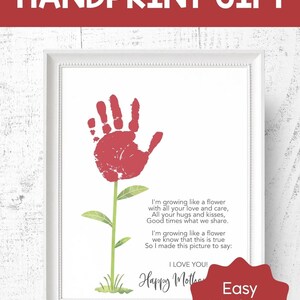 Mothers Day Craft for Kids, Mothers Day Handprint Printable ...