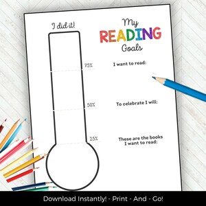 Book Reading Challenge Printable, Reading Tracker Printable, Book ...