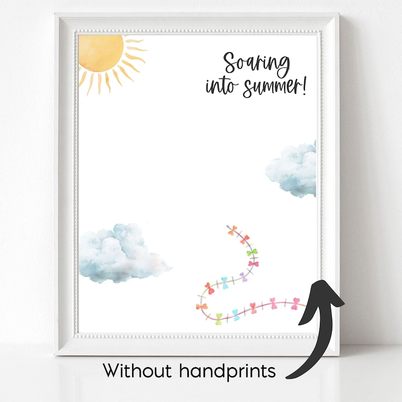 Summer Handprint Craft for Kids Summer Printable Handprint Art, Toddler ...