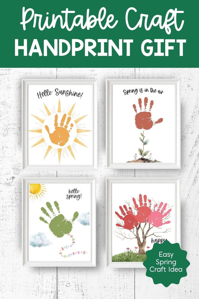 Hello Sunshine Sun Handprint Activity, Preschool or Toddler Handprint ...
