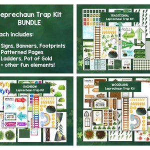 Leprechaun Trap Kit Printable St Patricks Day Activities for - Etsy