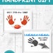 Handprint Crab Craft, Printable Summer Handprint Art, End of School ...