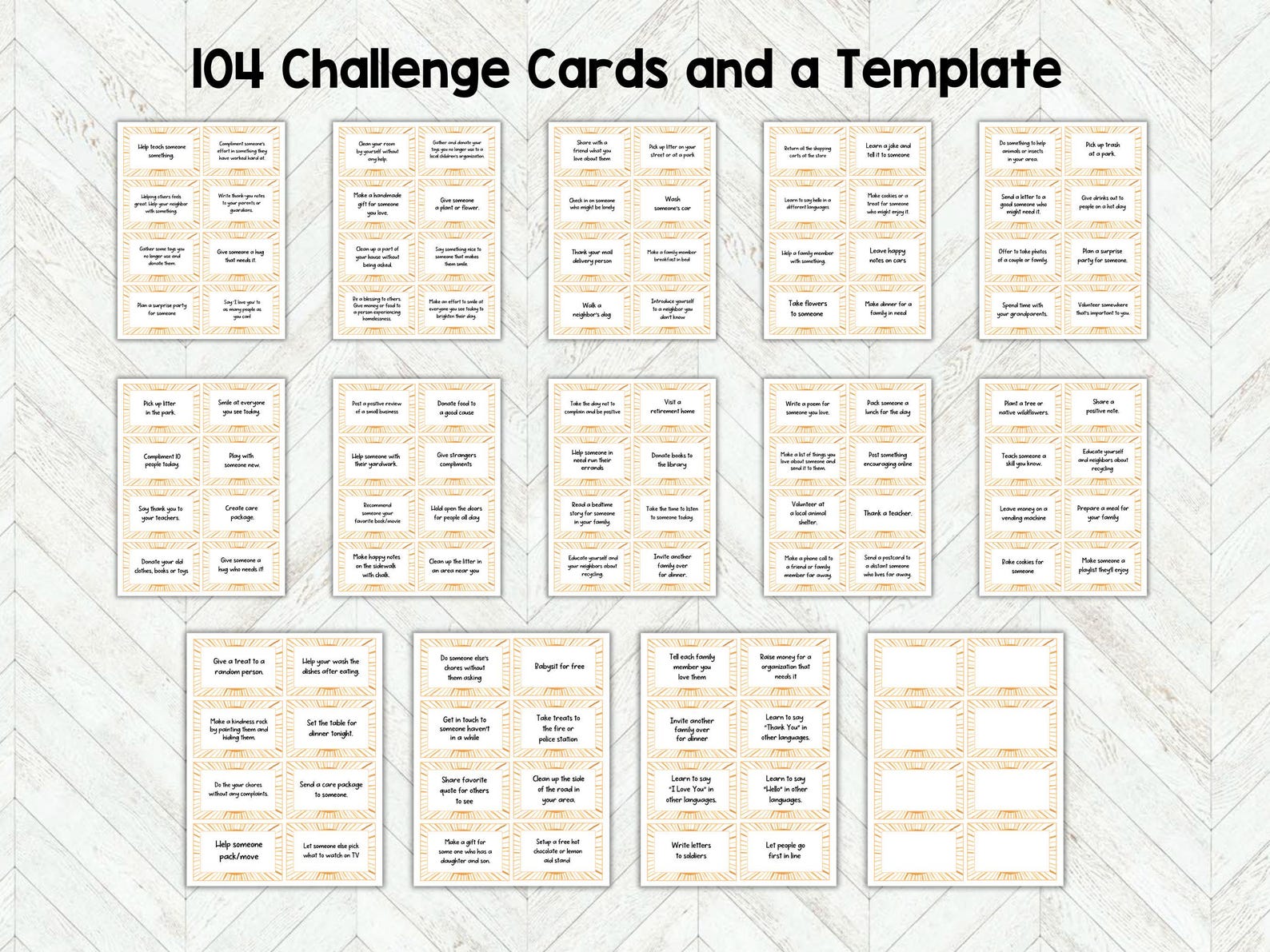 Kindness Cards for Kids Printable, Community Service Activities, Random ...