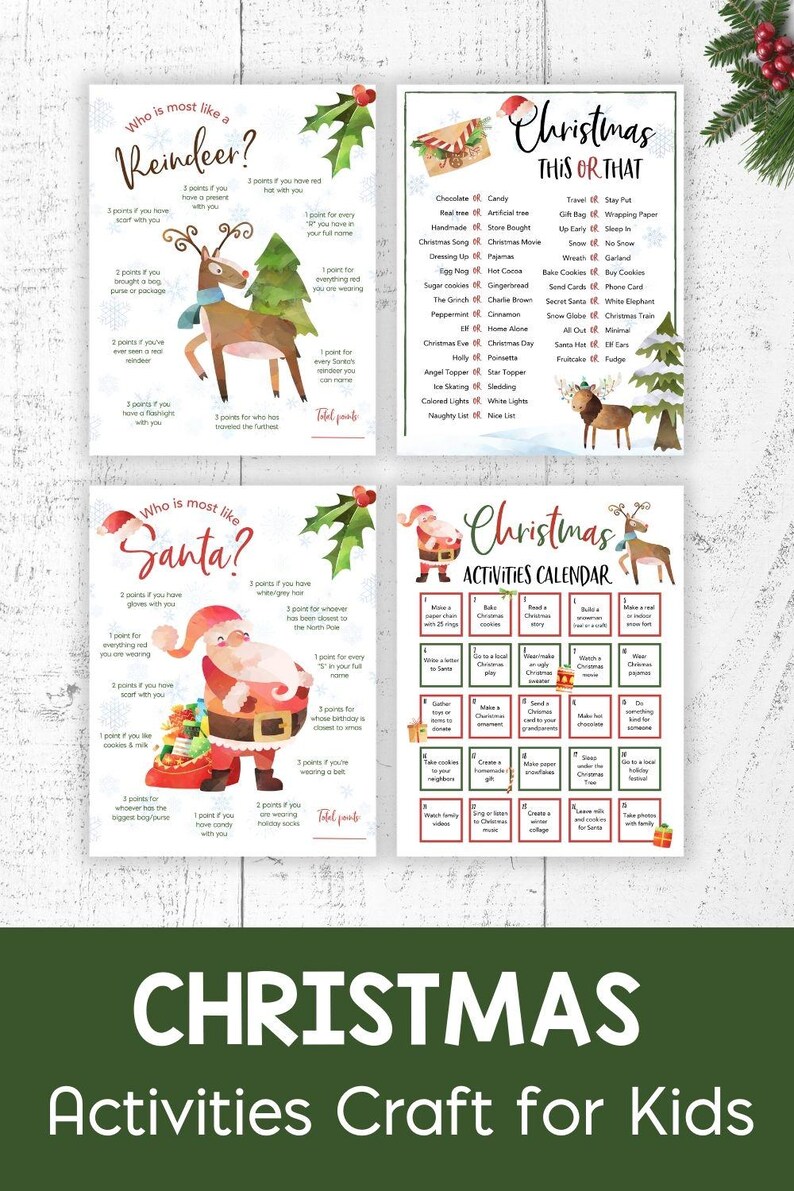 Kindness Christmas Advent Calendar for Kids and Adults, Printable ...
