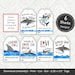 Ocean Shark Valentine Gift Tag, Printable Classroom Valentine Card for ...