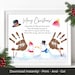Snowman Handprint Christmas Craft DIY, Baby's First Christmas, Toddler ...