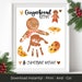 Gingerbread Man Christmas Handprint Craft, Class Activity Handprint Art ...