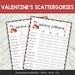 Valentines Scattergories, Printable Valentine Day Games for Adults ...