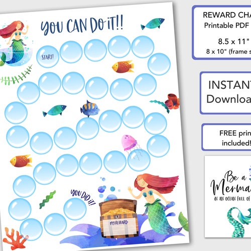 Astronaut Reward Chart for Kids Behavior Chart Printable - Etsy