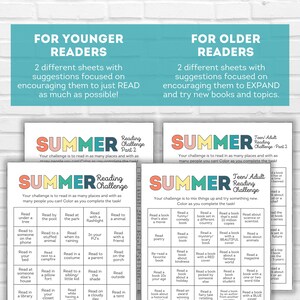 Summer Reading Challenge Printable, Teen, Adult or Kids Reading Journal ...