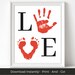 Printable Handprint Art for Kids, Valentine Preschool Activities ...