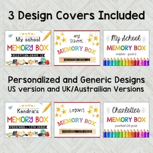 Kids Keepsake Journal, EDITABLE School Memory Book, Back to School ...