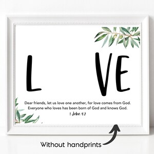 Kids Bible Crafts, Christian Printable Handprint Art for Kids, Easy ...