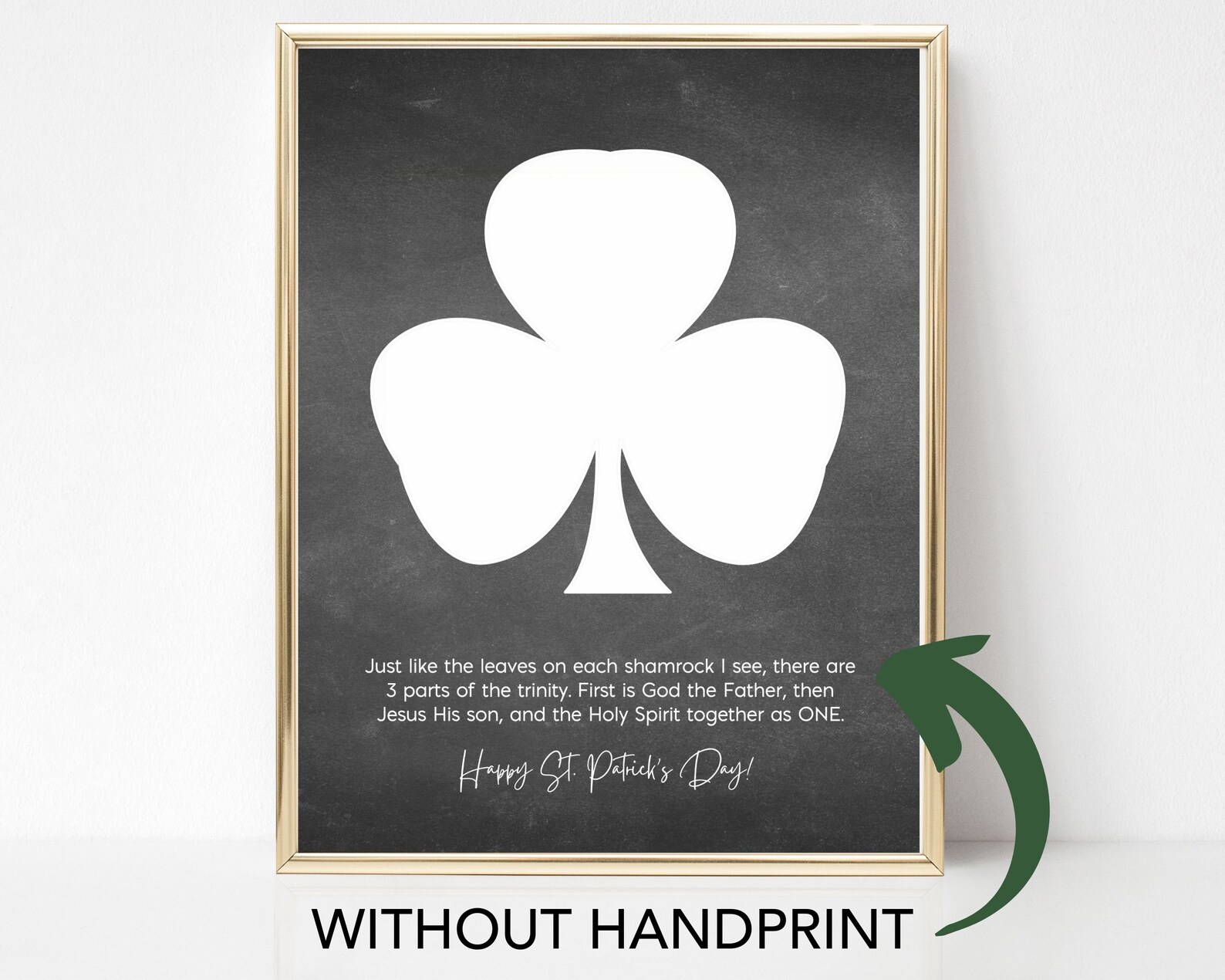Printable St Patricks Day Craft Shamrock Handprint Crafts - Etsy