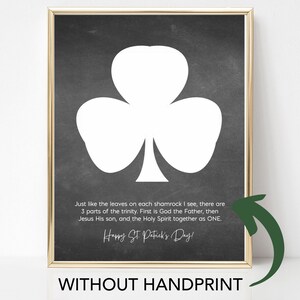 Printable St Patricks Day Craft, Shamrock Handprint Crafts, Holiday ...