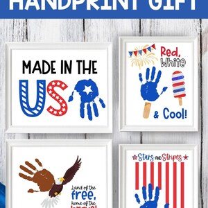 Stars & Stripes 4th of July Handprint Art, Fourth of July Handprint ...