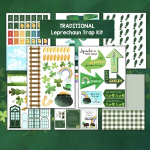 Leprechaun Trap Kit Printable, St Patricks Day Activities for Kids ...