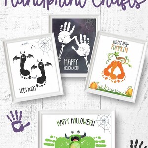 Bat Halloween Handprint Craft, DIY Craft for Kids Art, Halloween ...