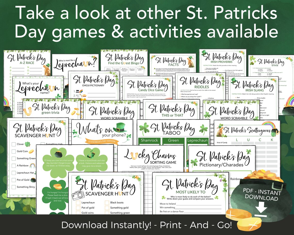 Leprechaun Trap Kit Printable St Patricks Day Activities for - Etsy